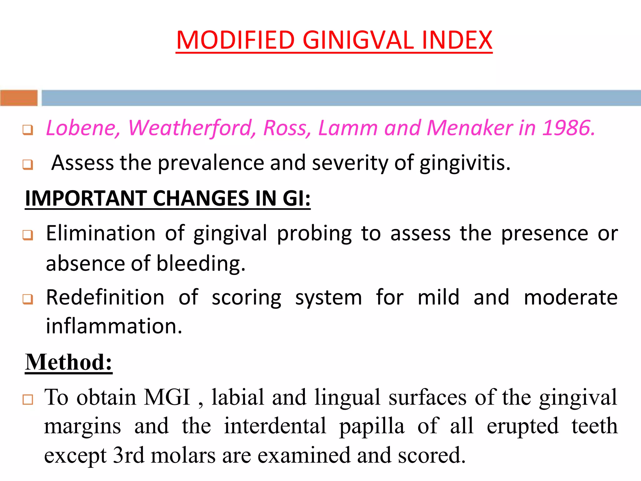 Periodontal Indices | PPTX
