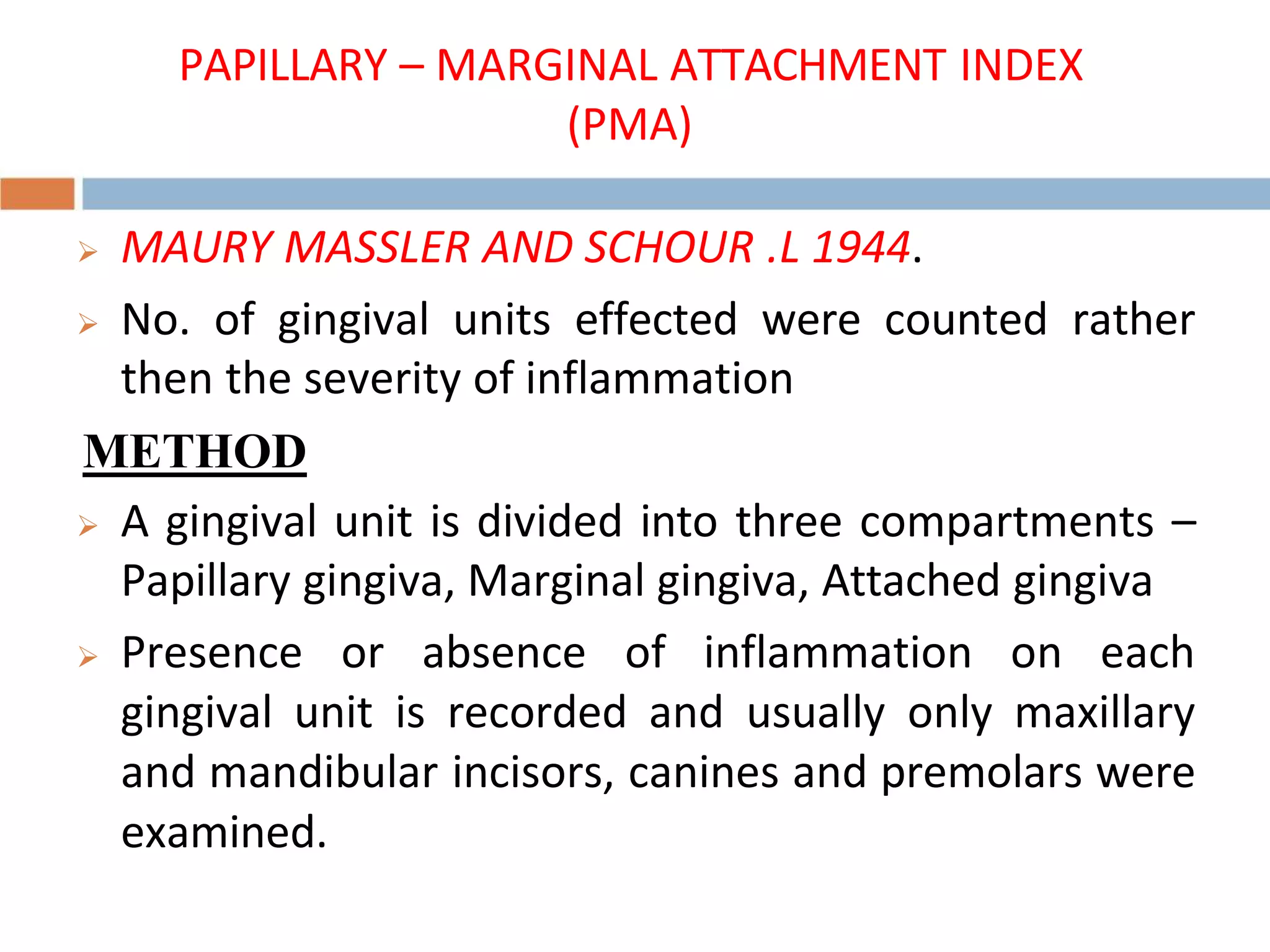 Periodontal Indices | PPTX