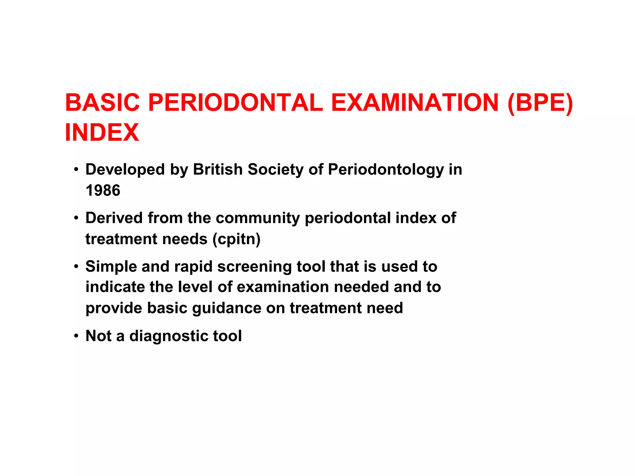 Periodontal Indices | PPTX