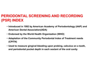 Periodontal Indices | PPTX