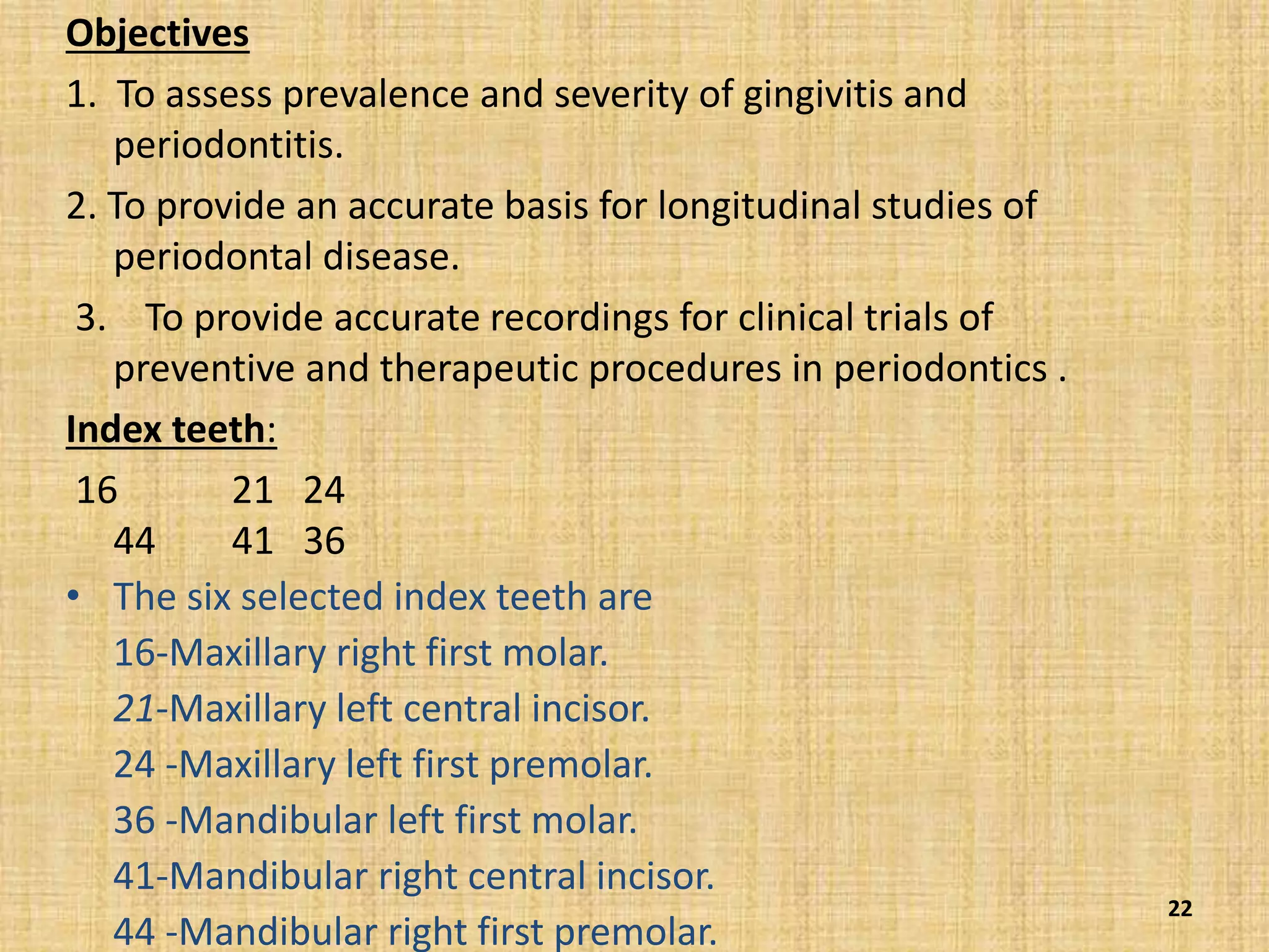 Periodontal Indices by Dr. Neelam Das .pptx