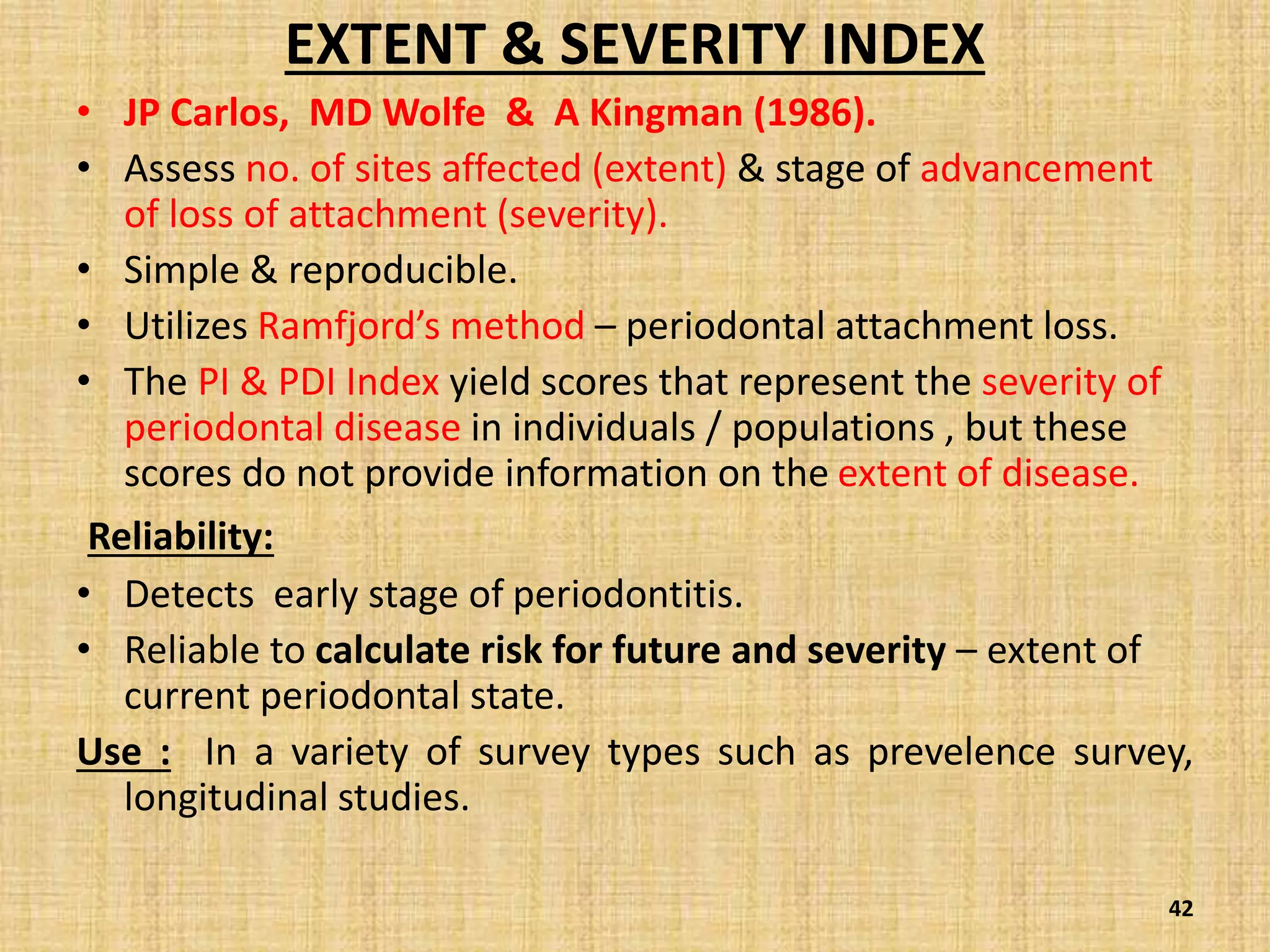 Periodontal Indices by Dr. Neelam Das .pptx