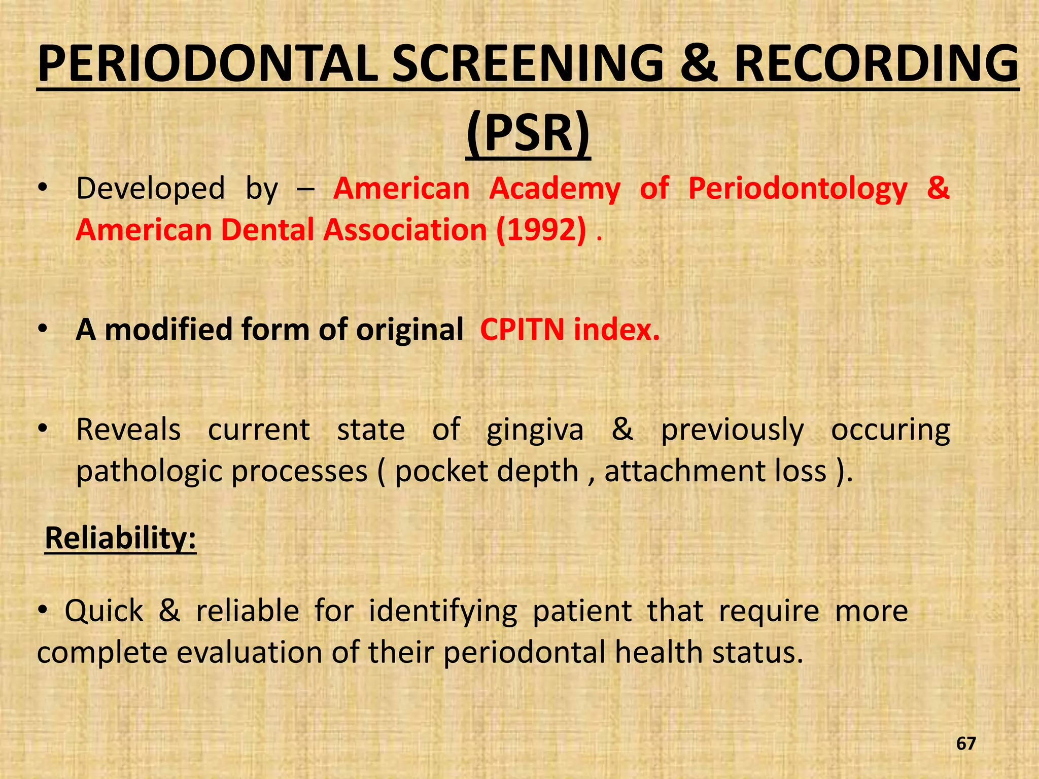 Periodontal Indices by Dr. Neelam Das .pptx