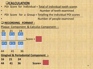 Periodontal Indices by Dr. Neelam Das .pptx