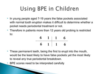 Periodontal indices and dental imaging | PPT