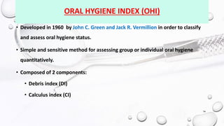 Periodontal indices final | PPTX