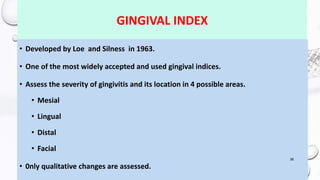 Periodontal indices final | PPTX