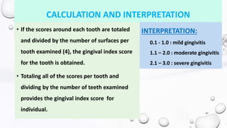 Periodontal indices final | PPTX