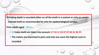 Periodontal indices final | PPTX