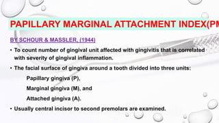 Periodontal indices final | PPTX