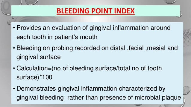 Periodontal indices final