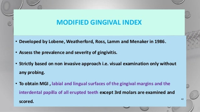 Gingival Index