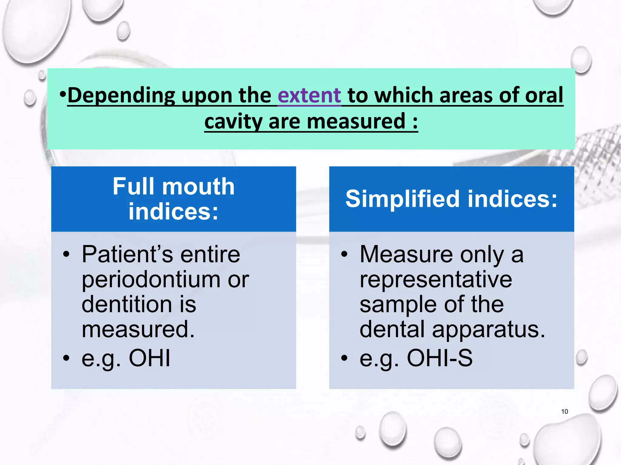 Periodontal indices final | PPTX