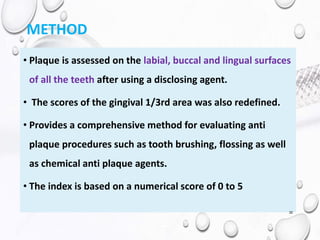 Periodontal indices final | PPTX