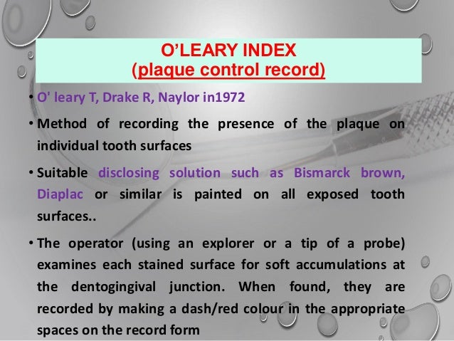Periodontal indices final