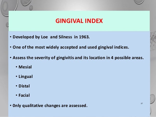 Gingival Index
