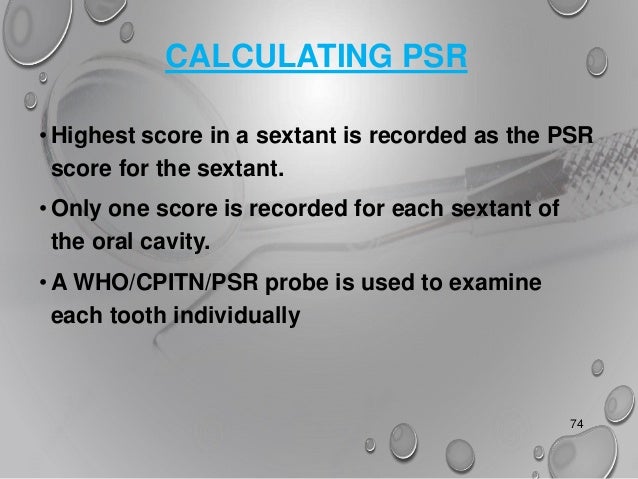 Periodontal indices final