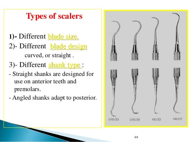 Periodontal instruments