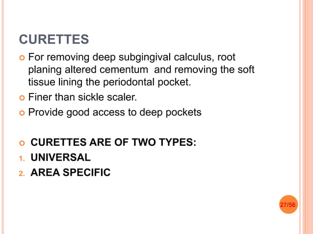 Periodontal instruments | PPTX