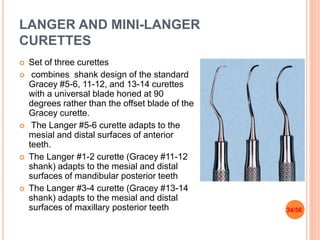 Gracey Curette Numbers