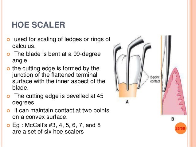 Periodontal instruments