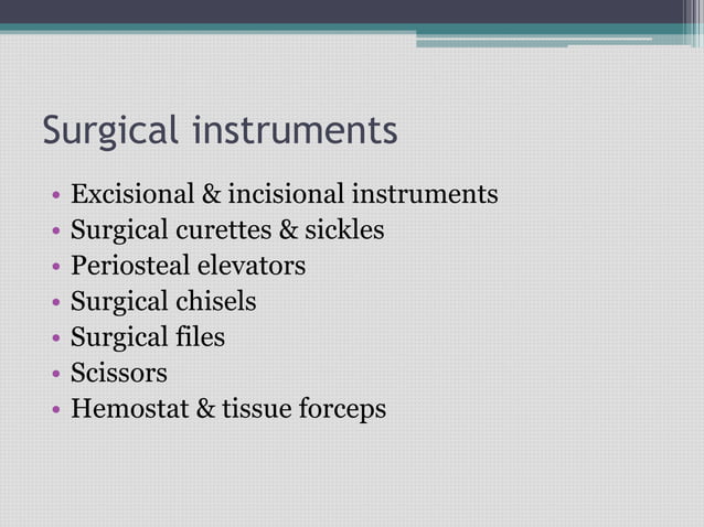 Periodontal instruments | PPTX