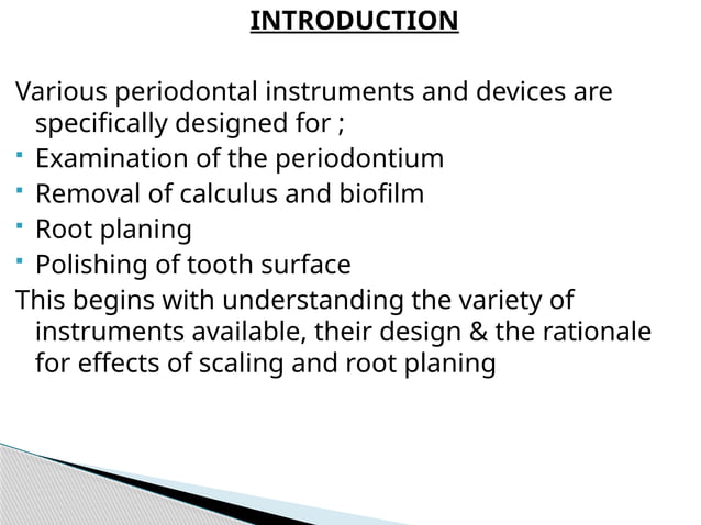 PERIODONTAL INSTRUMENTS - Diagnostics, Non-Surgical & Surgical.pptx