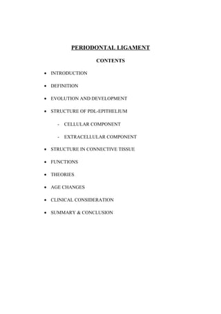 Periodontal ligament | DOC | Dental Health | Diseases and Conditions