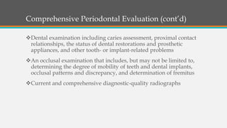 Periodontal maintenance | PPTX