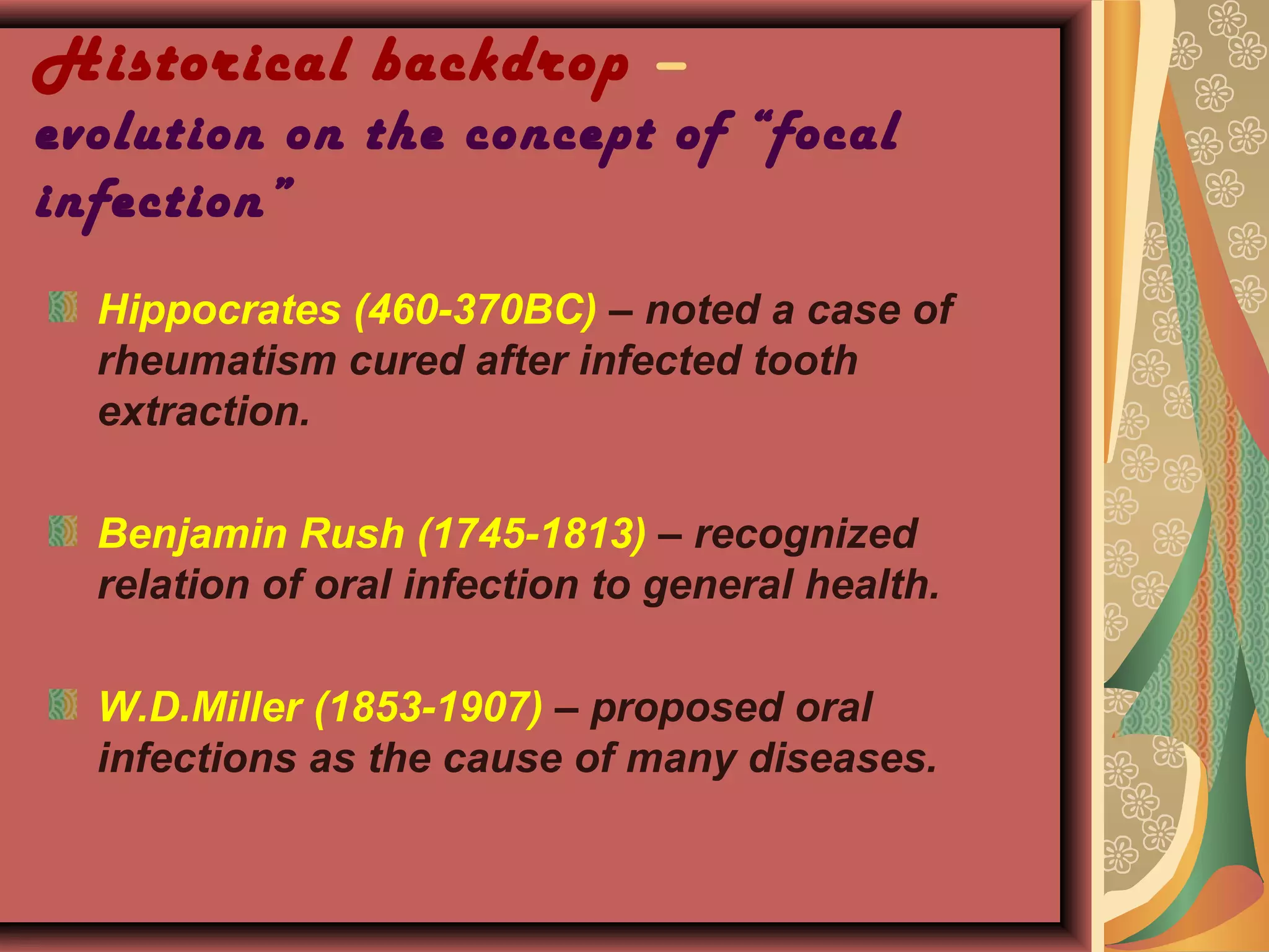 Periodontal medicine - Dr Harshavardhan Patwal | PPT