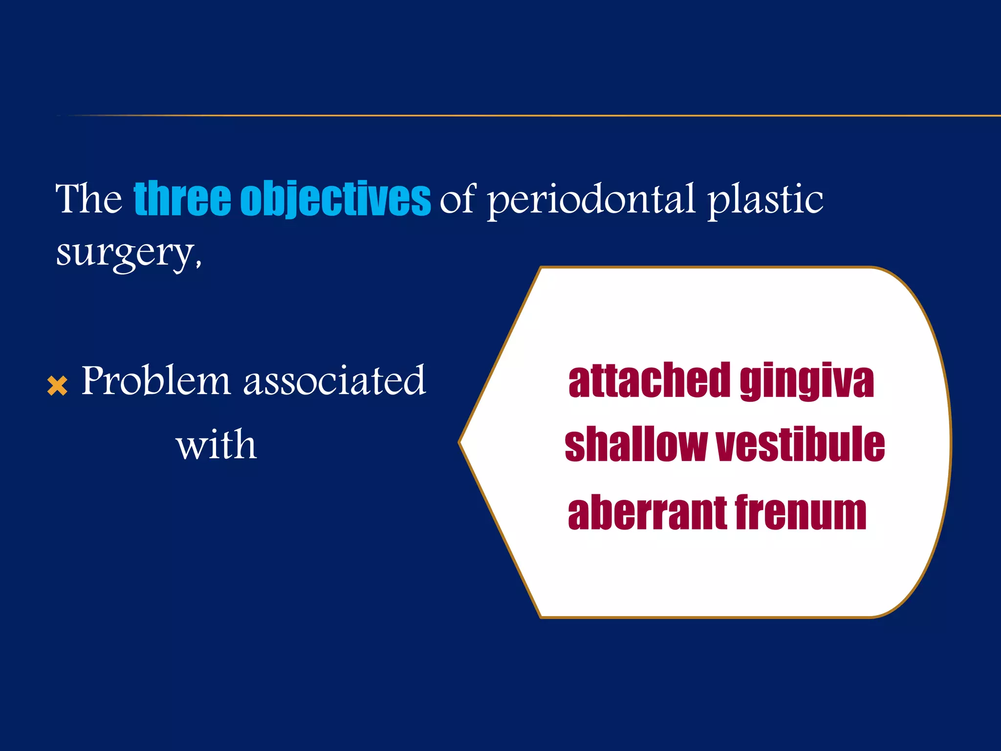 Periodontal plastic and esthetic surgery | PPTX