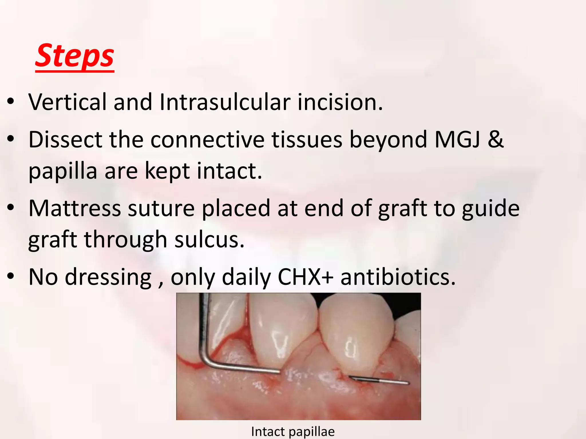 Periodontal plastic and esthetic surgery | PPTX
