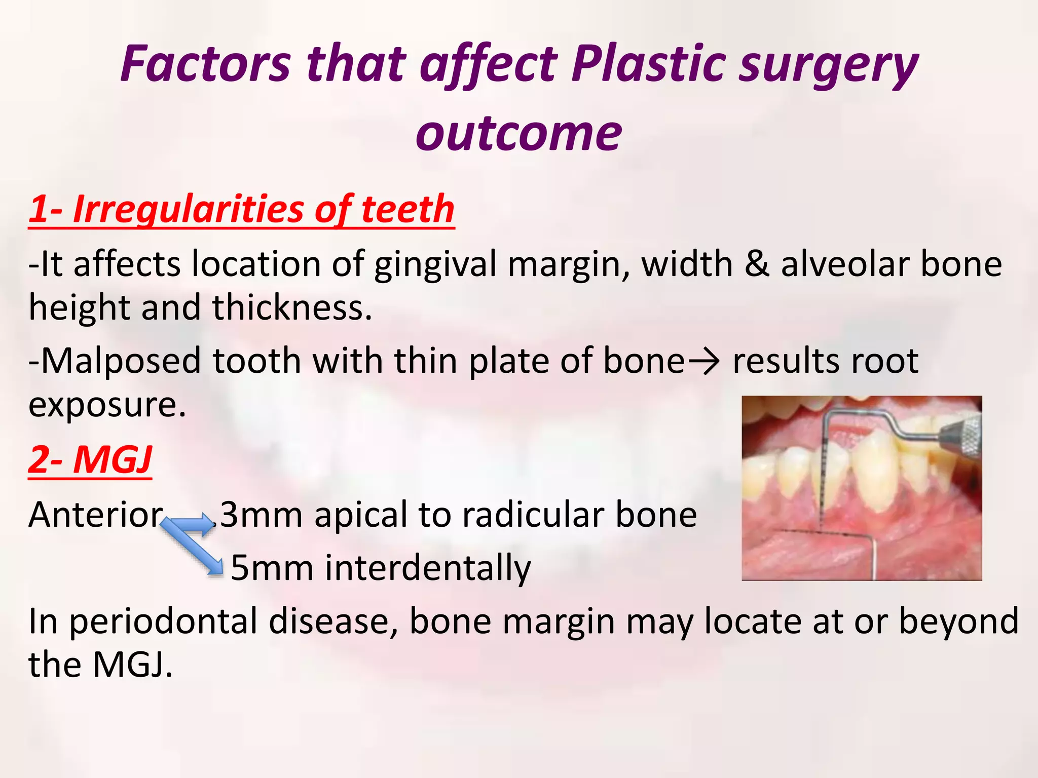 Periodontal plastic and esthetic surgery | PPTX
