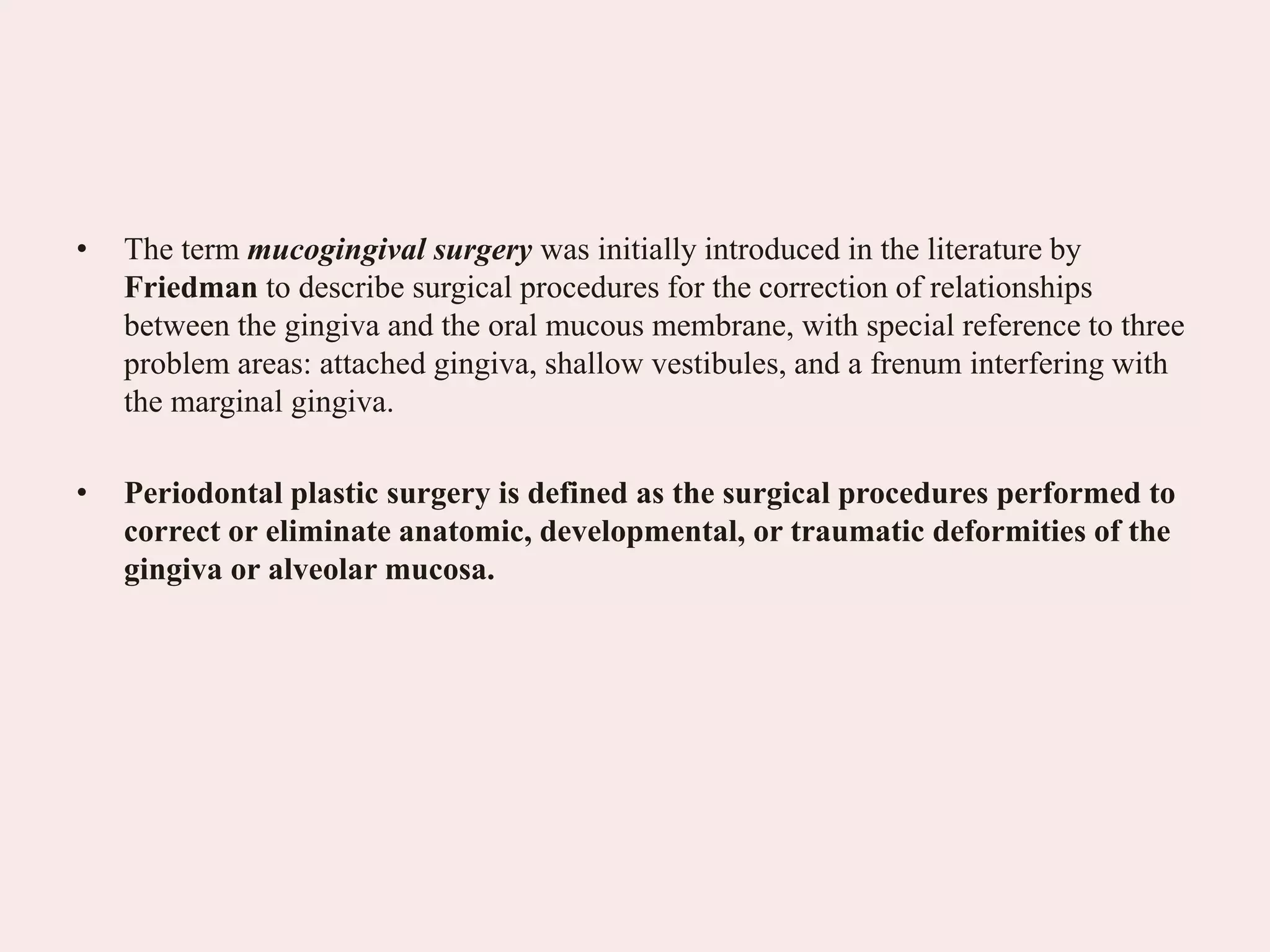 Periodontal plastic & esthetic surgery | PPTX