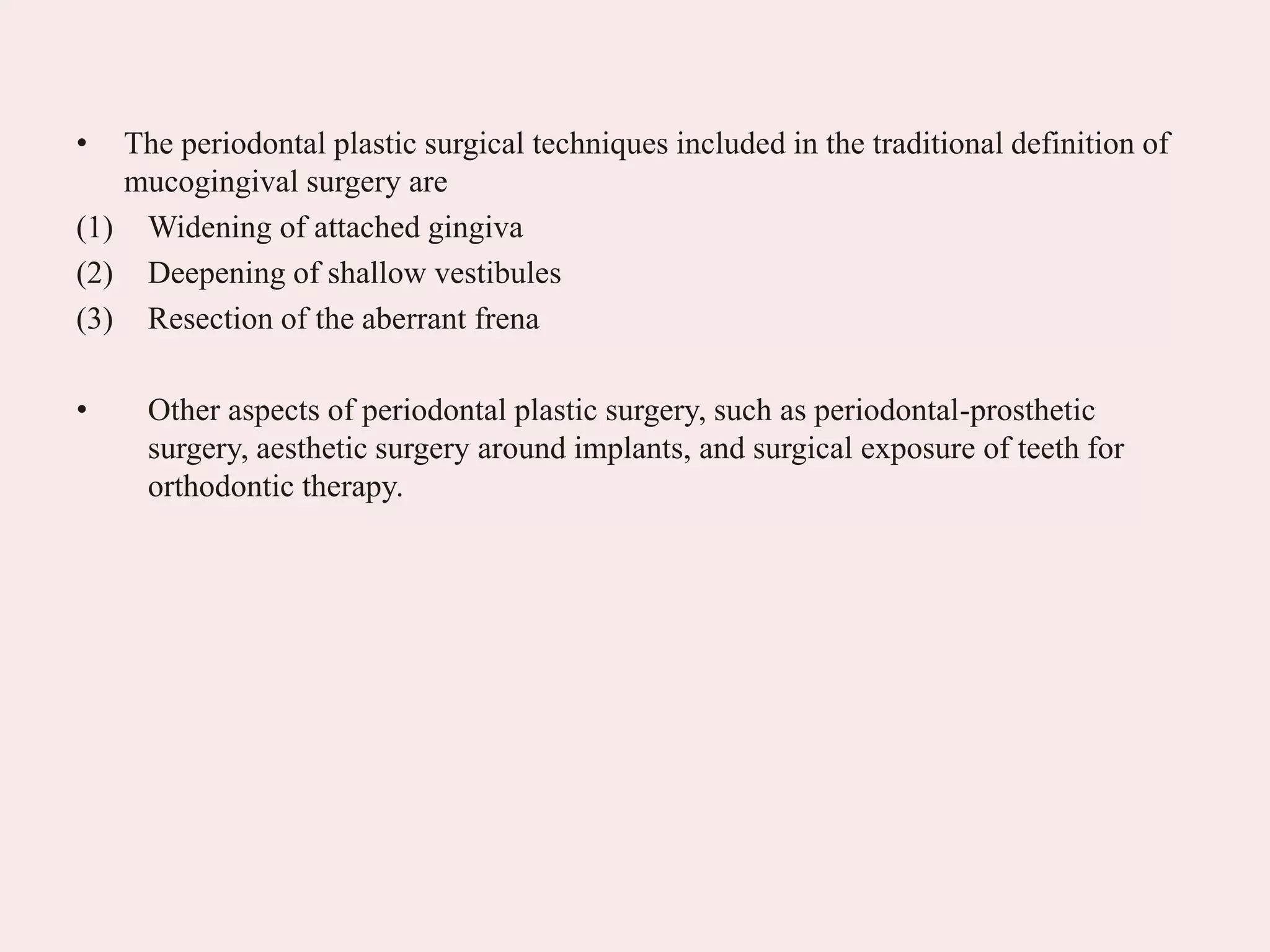 Periodontal plastic & esthetic surgery | PPTX