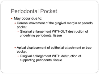 Periodontal pocket activity | PPTX