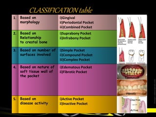Periodontal pockets & it's pathogenesis | PPTX