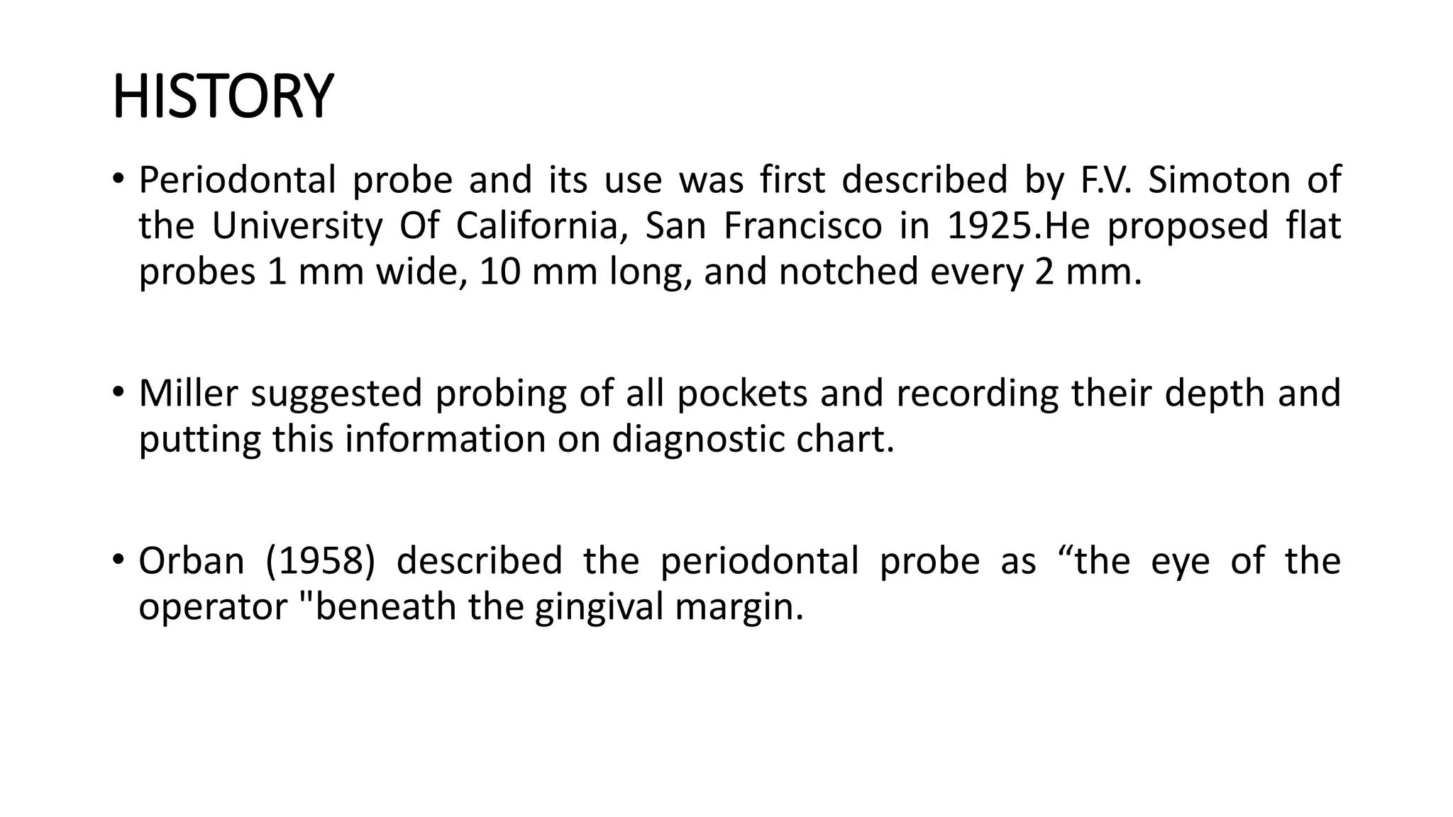 Periodontal probe | PPTX
