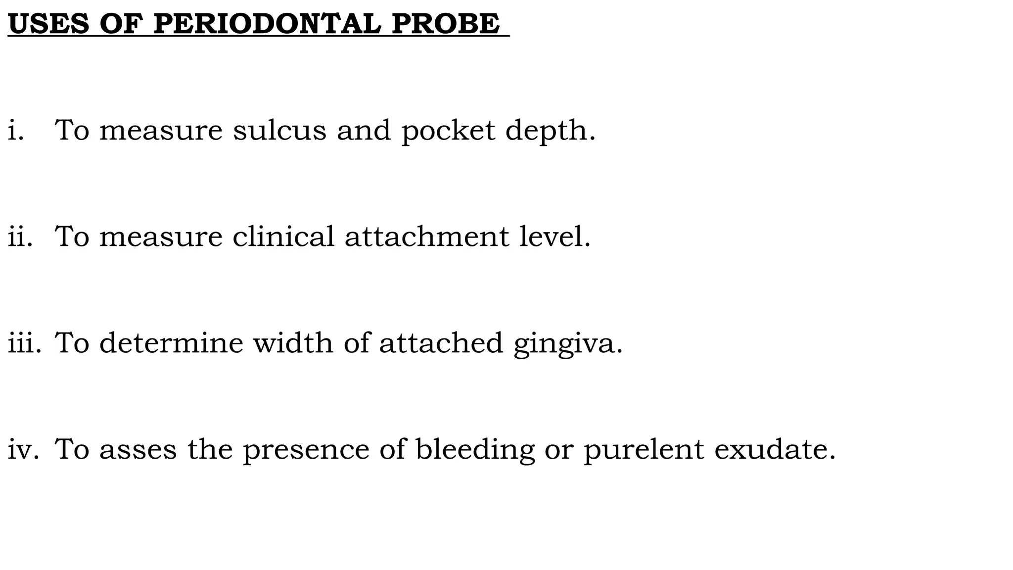 PERIODONTAL PROBE.instrumental presentation pptx | PPTX | Oral care ...