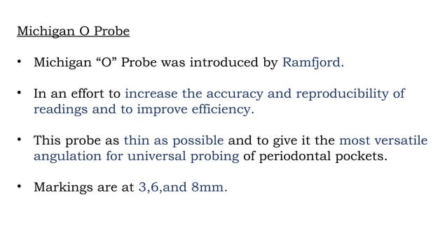 PERIODONTAL PROBE.instrumental presentation pptx | PPT