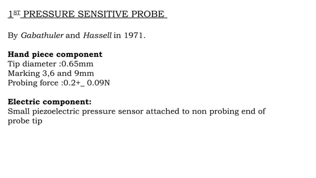 PERIODONTAL PROBE.instrumental presentation pptx | PPT