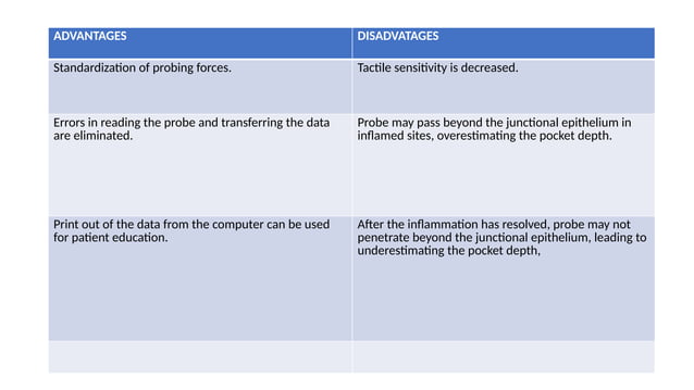 PERIODONTAL PROBE.instrumental presentation pptx | PPT