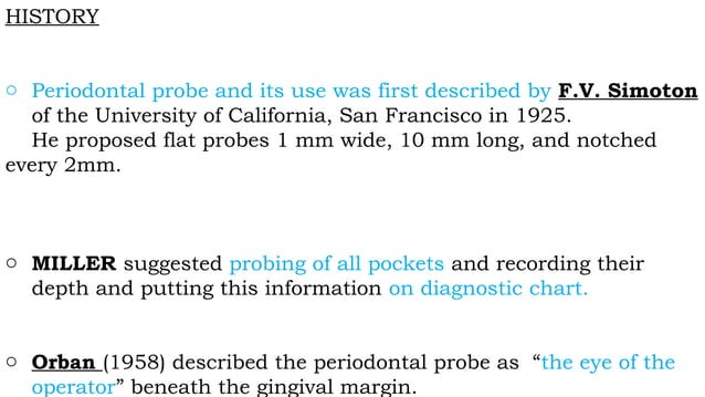 PERIODONTAL PROBE.instrumental presentation pptx | PPT