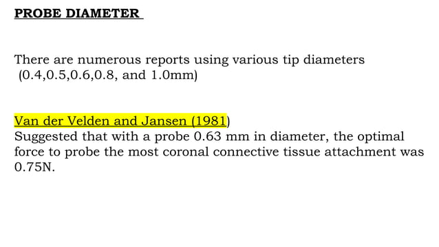 PERIODONTAL PROBE.instrumental presentation pptx | PPT