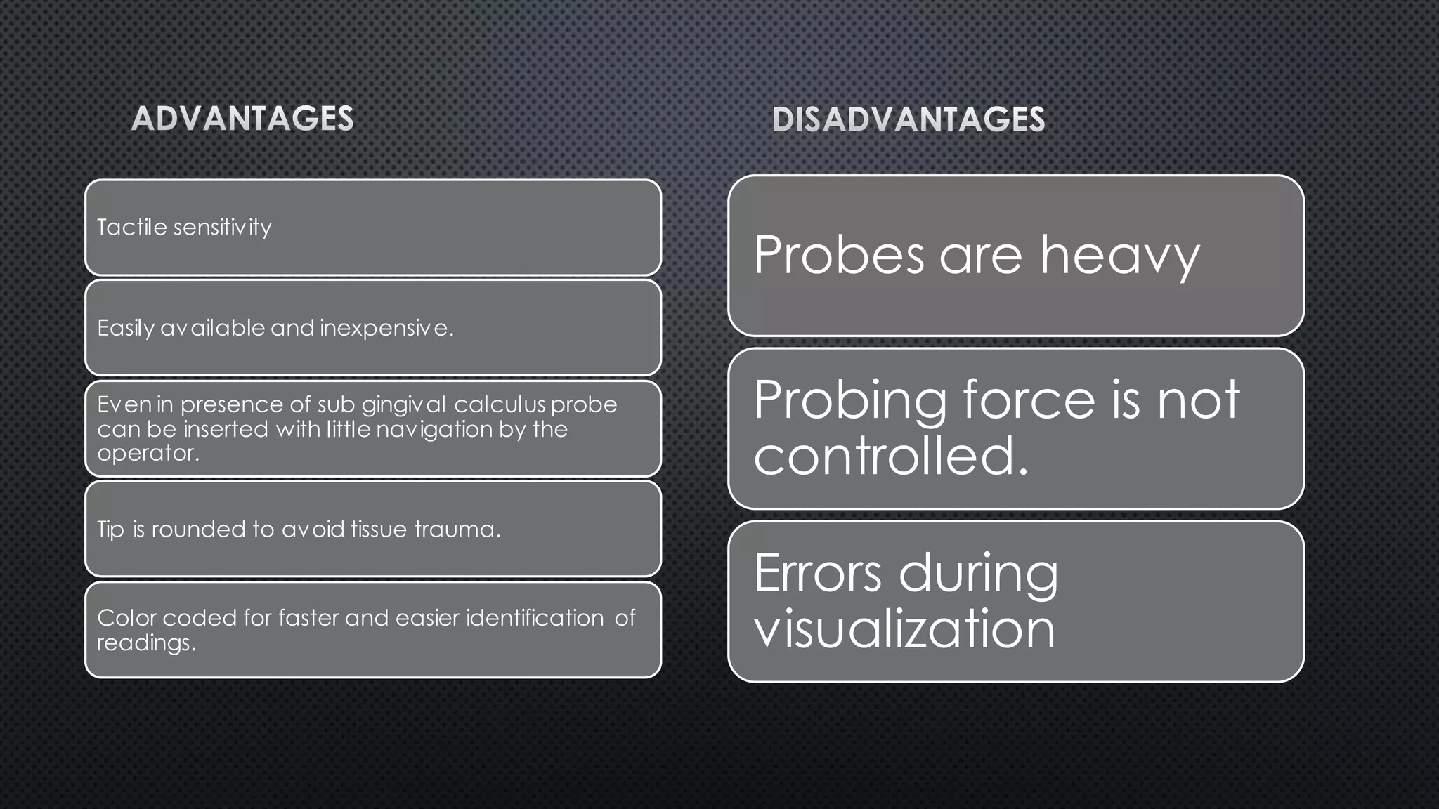 Periodontal probe and explorer | PDF