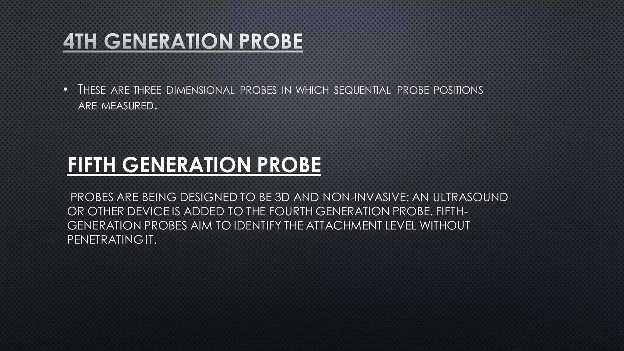 Periodontal probe and explorer | PDF