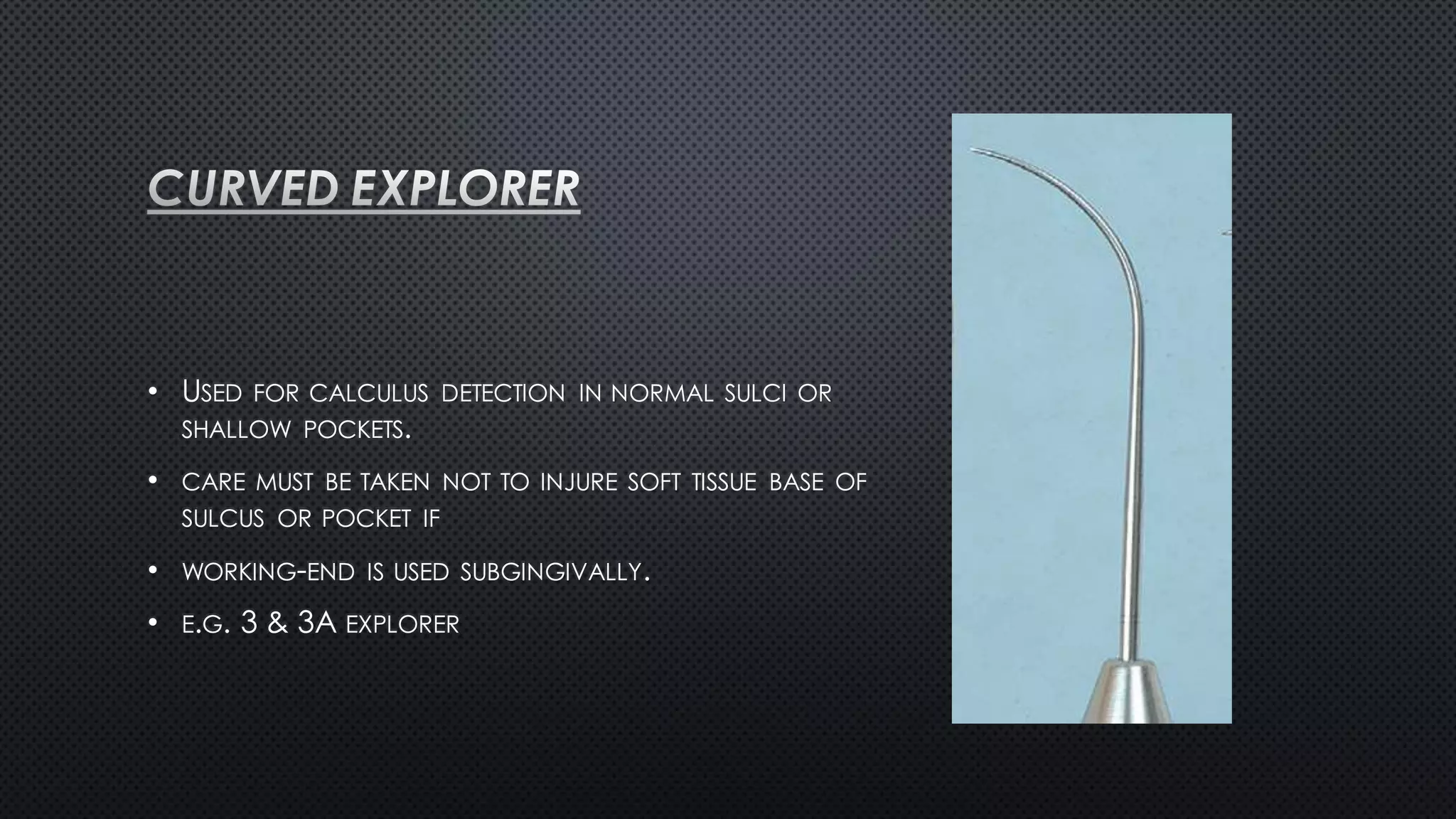 Periodontal probe and explorer | PDF