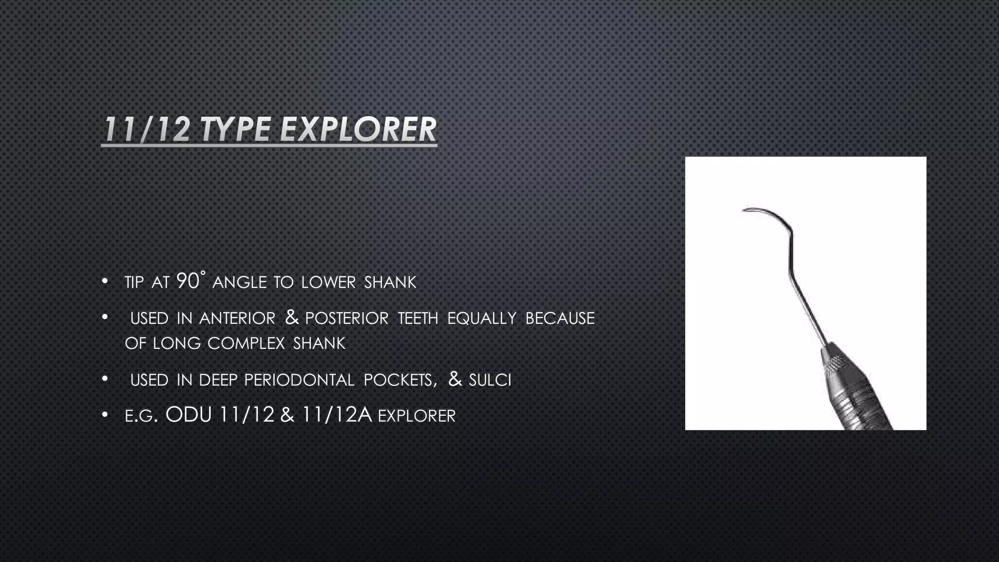 Periodontal probe and explorer | PDF