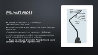 Periodontal probe and explorer | PDF