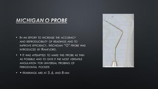 Periodontal probe and explorer | PDF